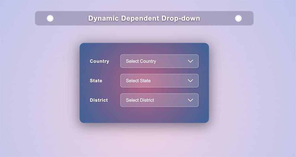 How to Create Dynamic Country-State Dropdown in JavaScript & PHP - Coderglass